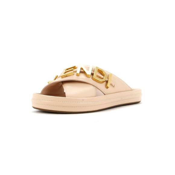 Fendi | Shoes | Fendi Womens Fendigraphy Slide Sandals Leather Pink ...